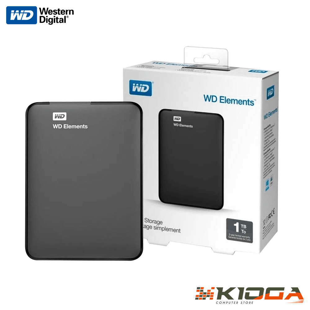 HDD EXT WESTERN DIGITAL ELEMENTS 2.5 1TB USB 3.0 | KIOGA COMPUTER STORE
