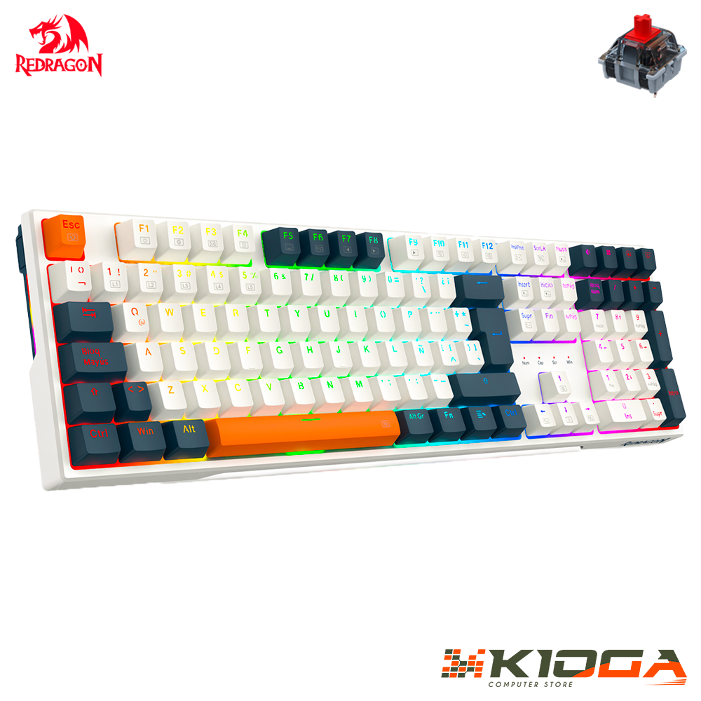TECLADO REDRAGON TRUNDLE - RED SWITCH | KIOGA COMPUTER STORE