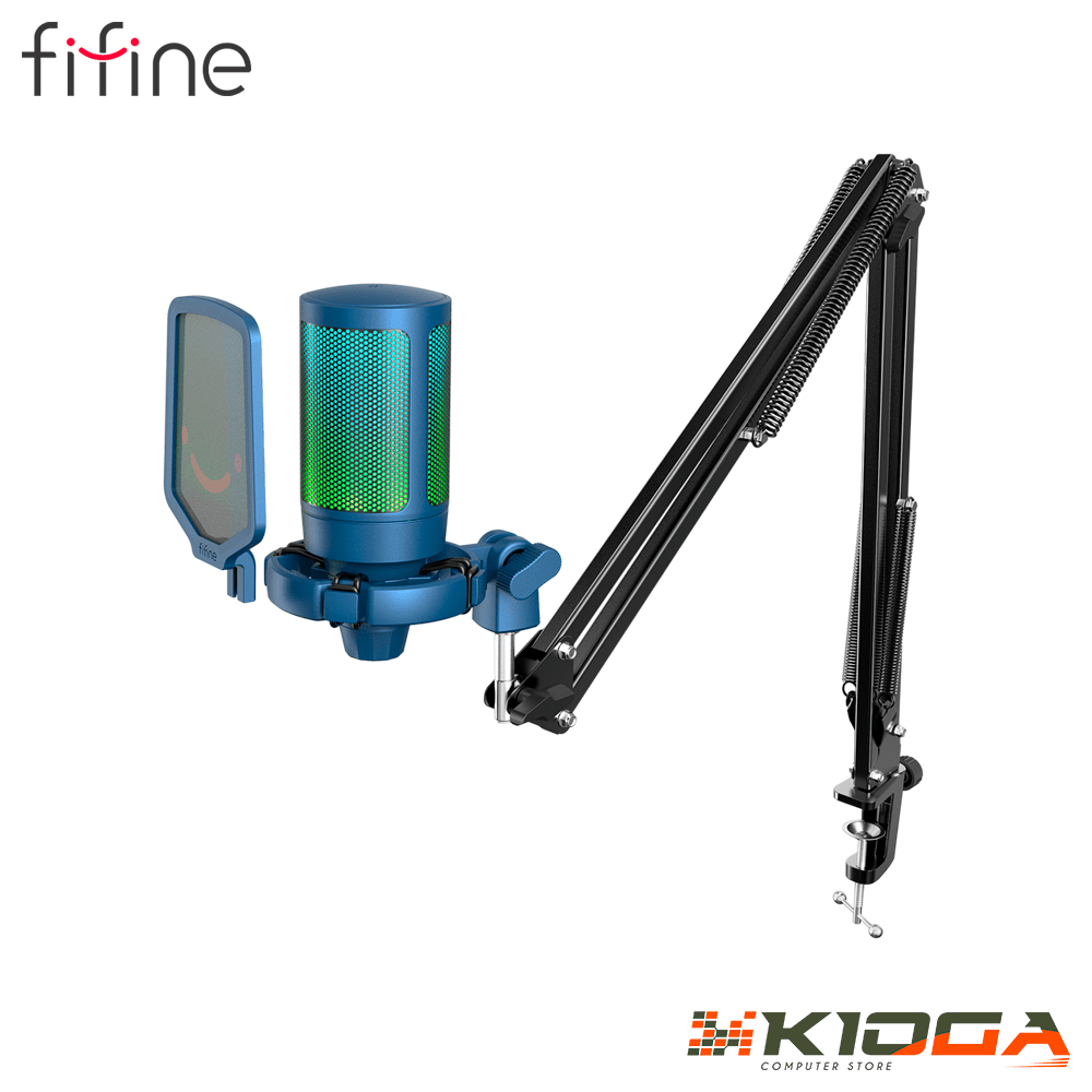 MICROFONO FIFINE A6T BLUE MICRO + BRAZO + FILTRO ANTI POP | KIOGA COMPUTER STORE