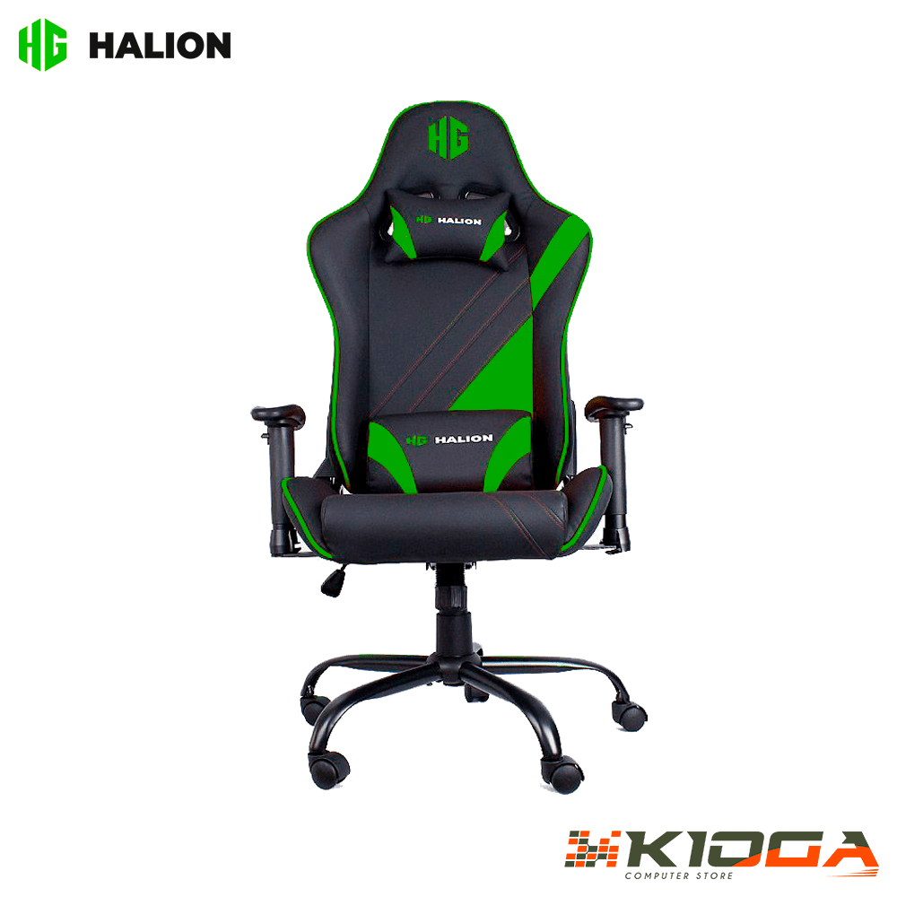SILLA GAMING HALION HA-S47 NEGRO/VERDE | KIOGA COMPUTER STORE