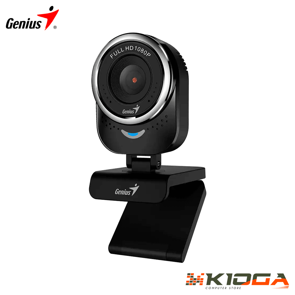 WEBCAM GENIUS QCAM 6000 FHD 1080P USB BLACK | KIOGA COMPUTER STORE