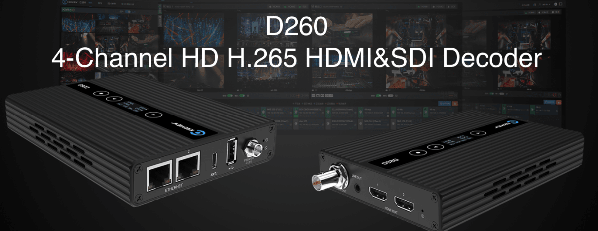 KILOVIEW D260 NDI|HX, SRT, RTSP, RTMP, HLS to SDI and HDMI decoder ...
