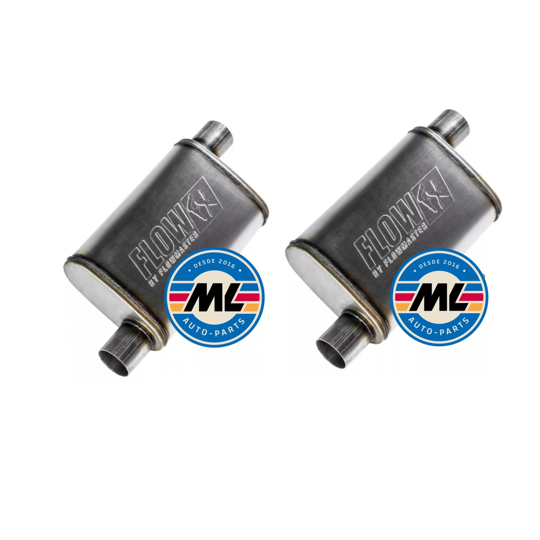 Silenciador Flow Master 71236 2.5" PACKx2 | ML AUTO PARTS