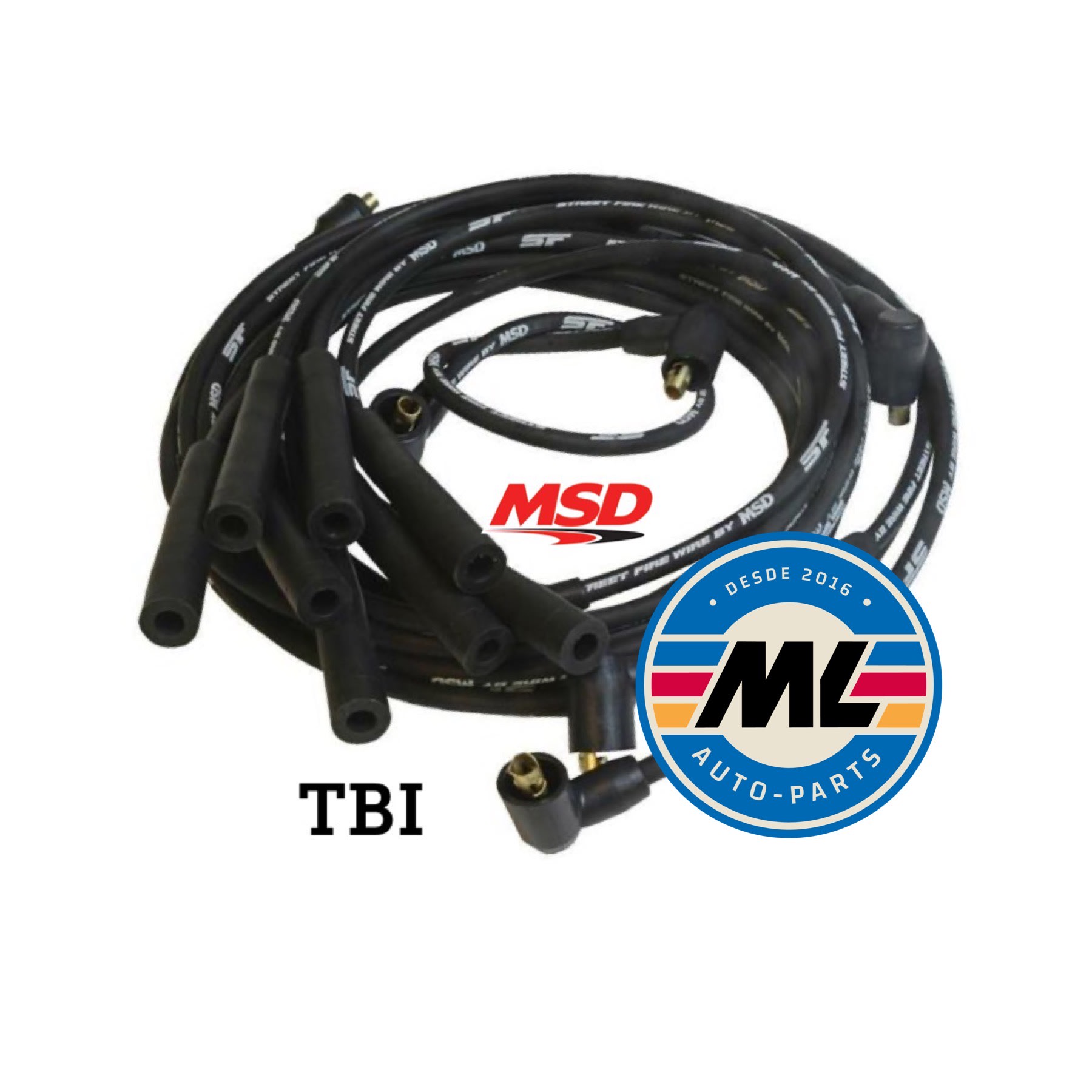 Cables Bujías MSD 5562 Chevy TBI V6-V8 87-95 | ML AUTO PARTS
