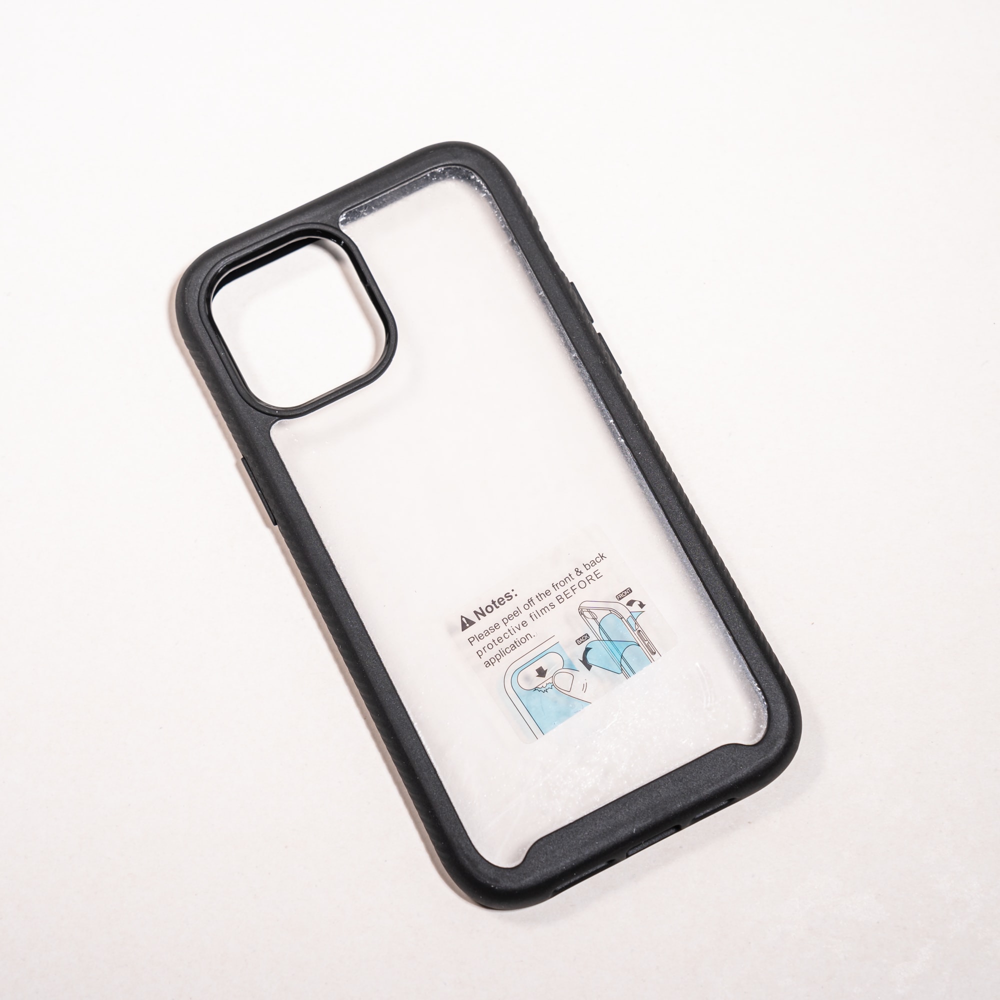 ANTIGOLPES BORDE REFORZADO NEGRO IPHONE 12 PRO MAX | OnlyiPhone Temuco