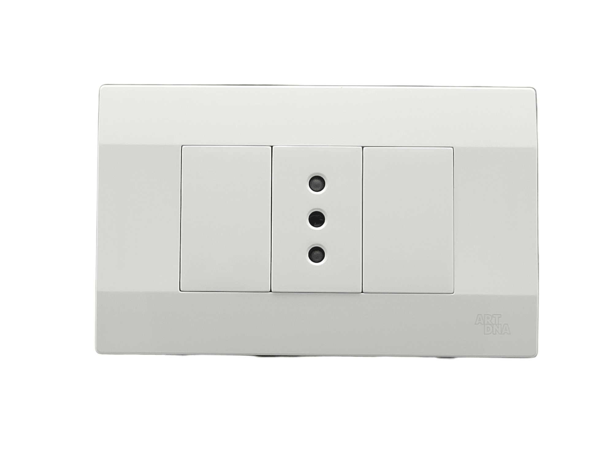 Armado - Tomacorriente Simple 10A. Blanco Serie K | Artdna