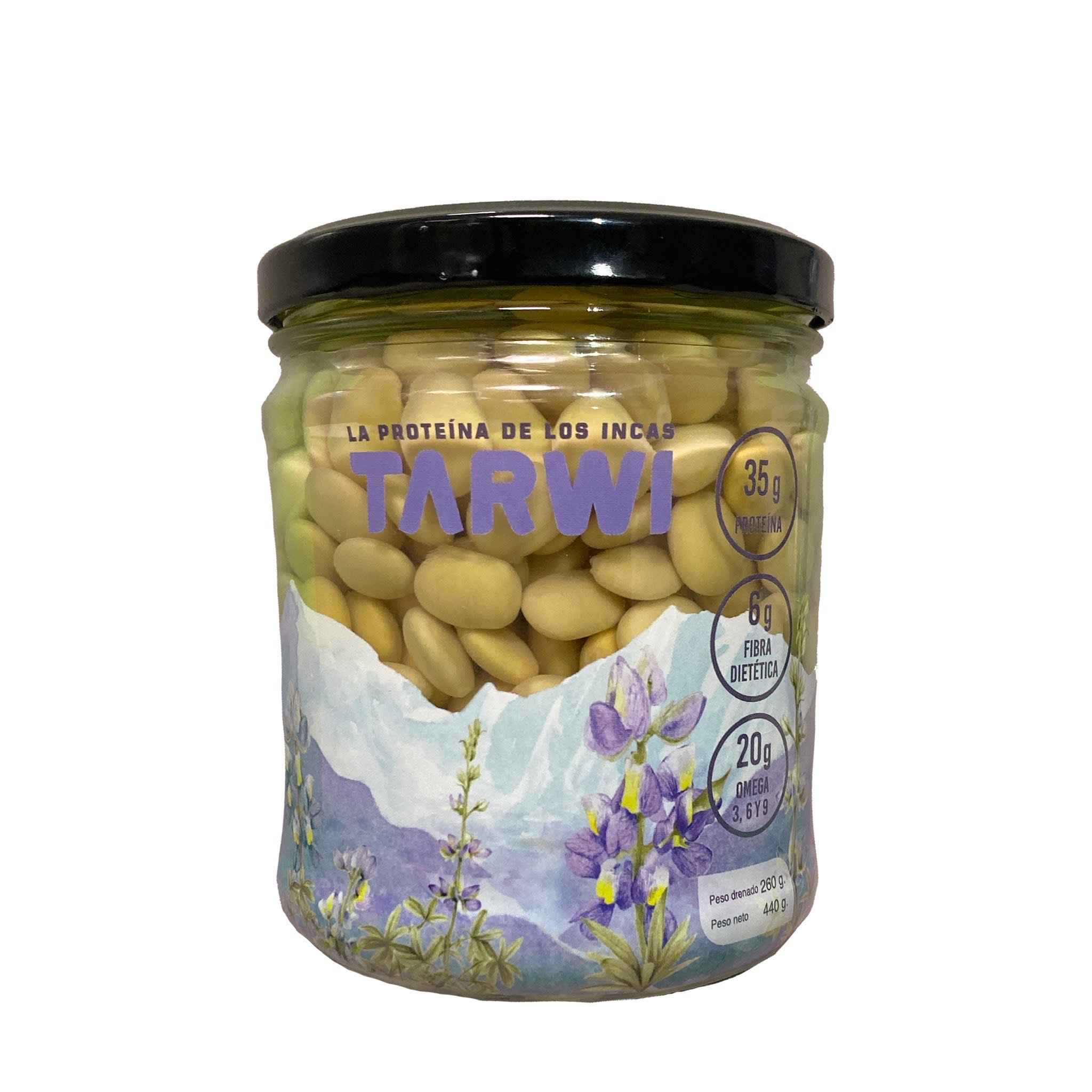 TARWI GRANOS SELECTOS EN SALMUERA 260 GR | JAN VEGAN MARKET