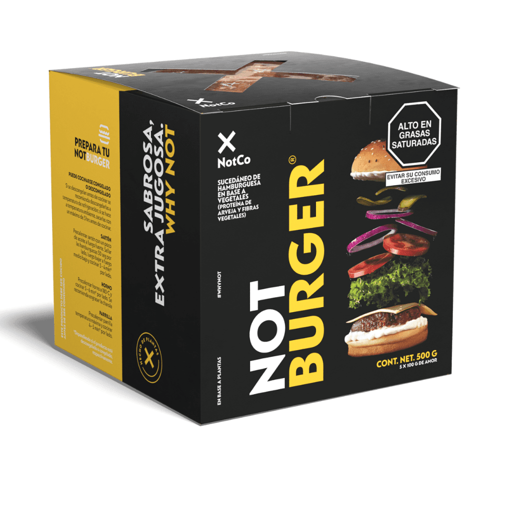 HAMBURGUESA NOT BURGER CUBE 5 UNID 500 GR | JAN VEGAN MARKET