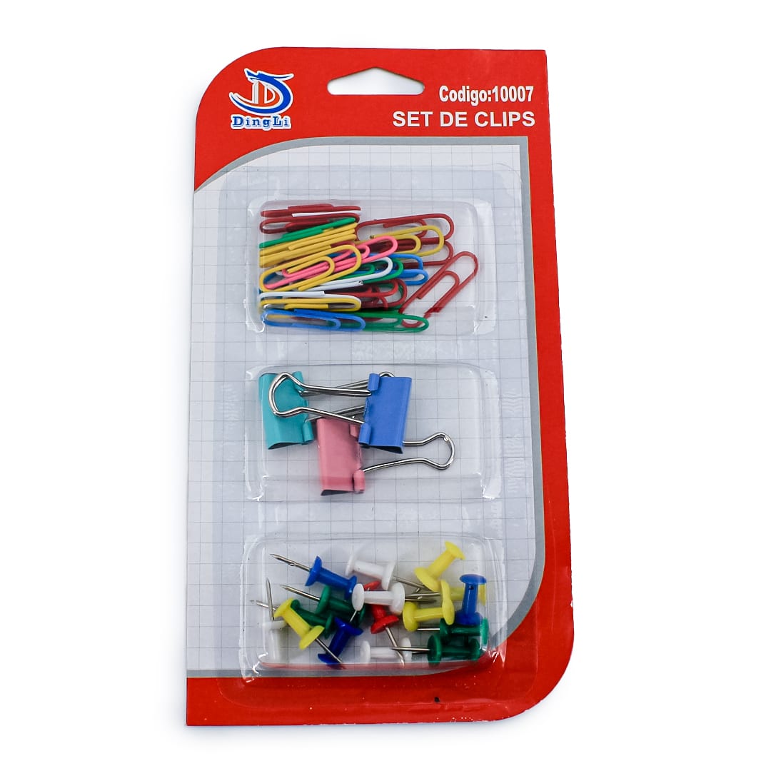 Set De Clips De Oficina | Newtree | Articulos para el hogar y mas