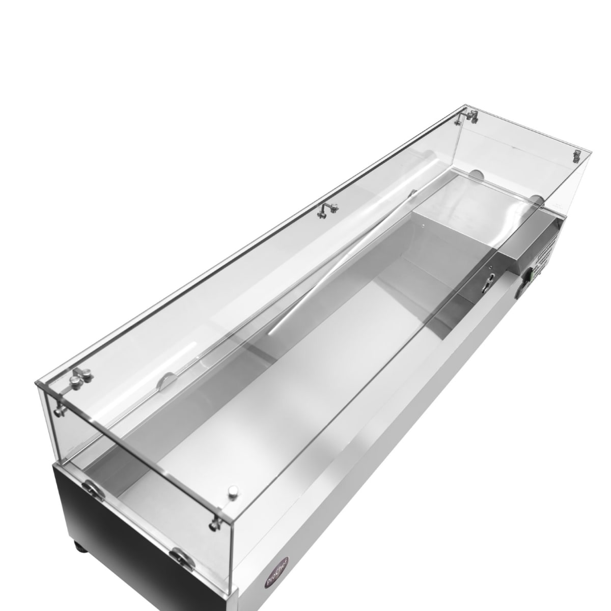 Vitrina Refrigerada Sobremesa 120 cm. Acero Inoxidable | ProChef