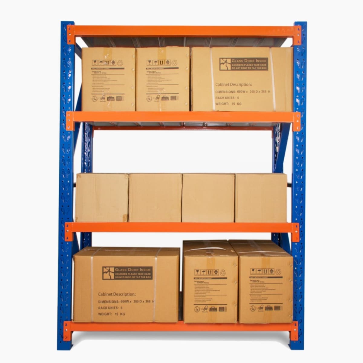 Estante acero 2x2 mt 4 bandejas Color Capacidad 800 kg | ProChef