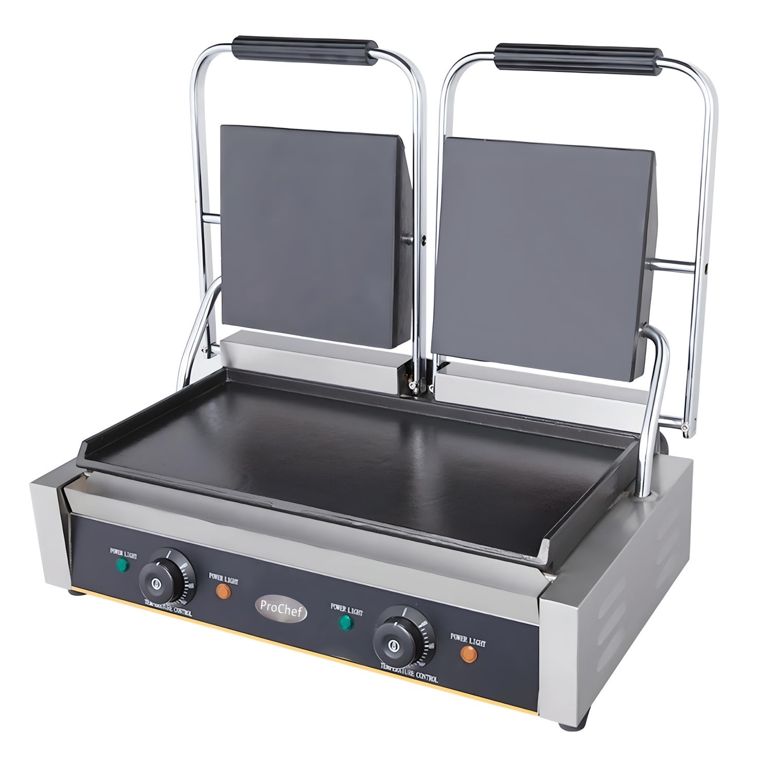 Plancha Sandwichera doble Panini Grill Acero Inox. | ct-prochef