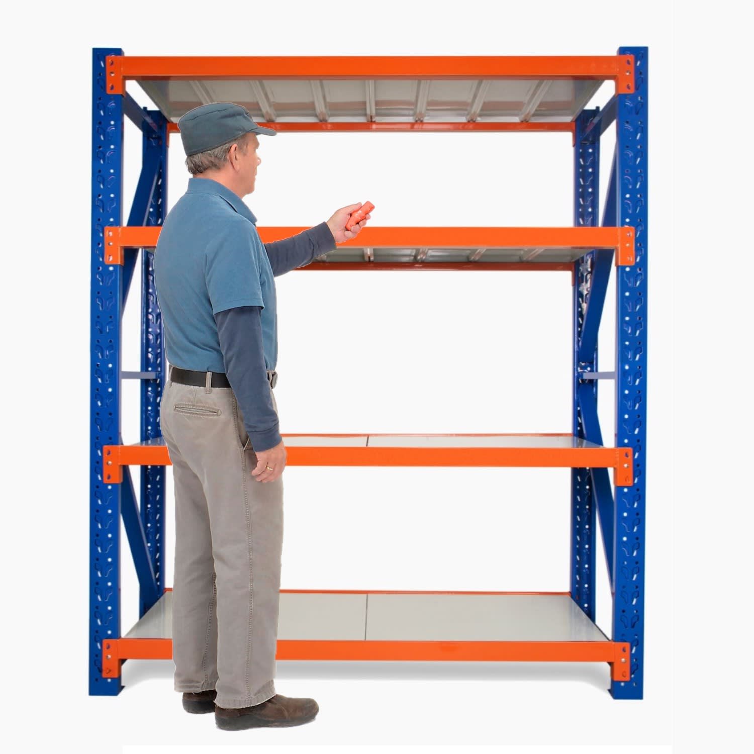 Estante acero 2x2 mt 4 bandejas Color Capacidad 800 kg | ProChef