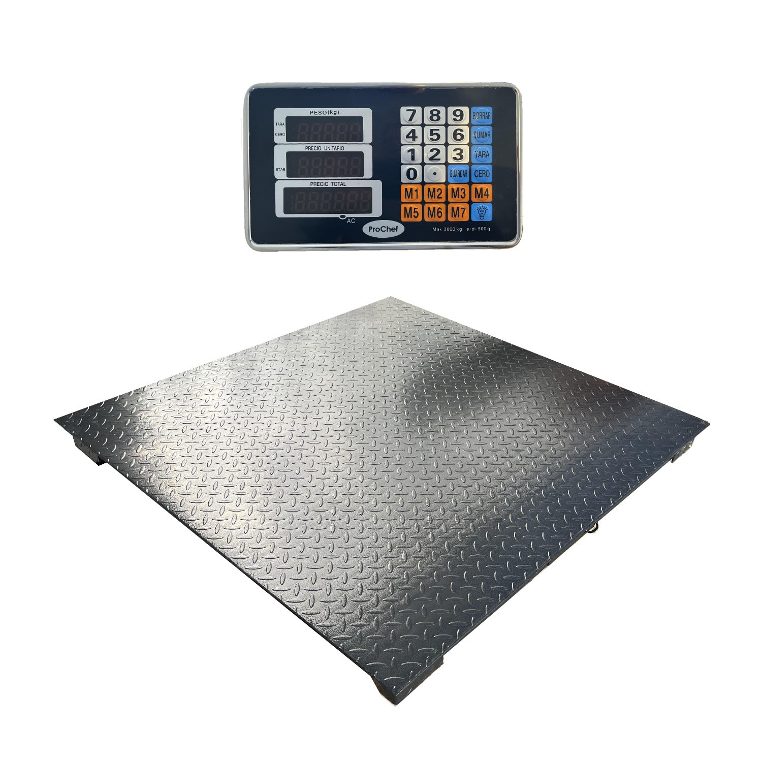 Pesa Digital ProChef 3000 Kg de Plataforma 120x120 Cm | ProChef