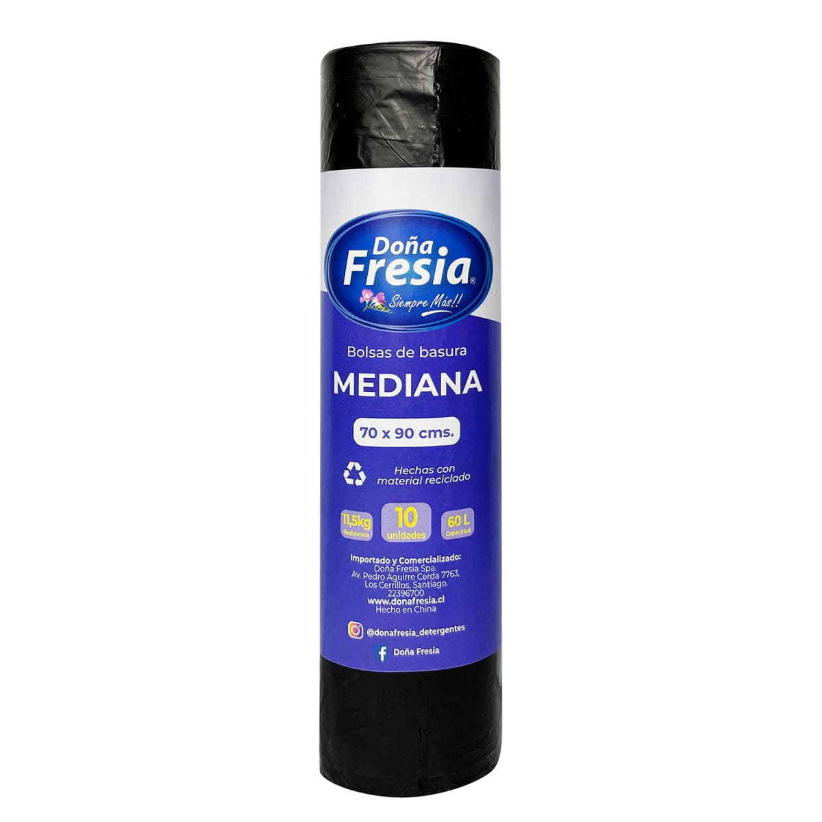 Bolsa Basura Doña Fresia 70x90 x 10 Unidades | IMPORTADORA Y DISTRIBUIDORA CAREMARC