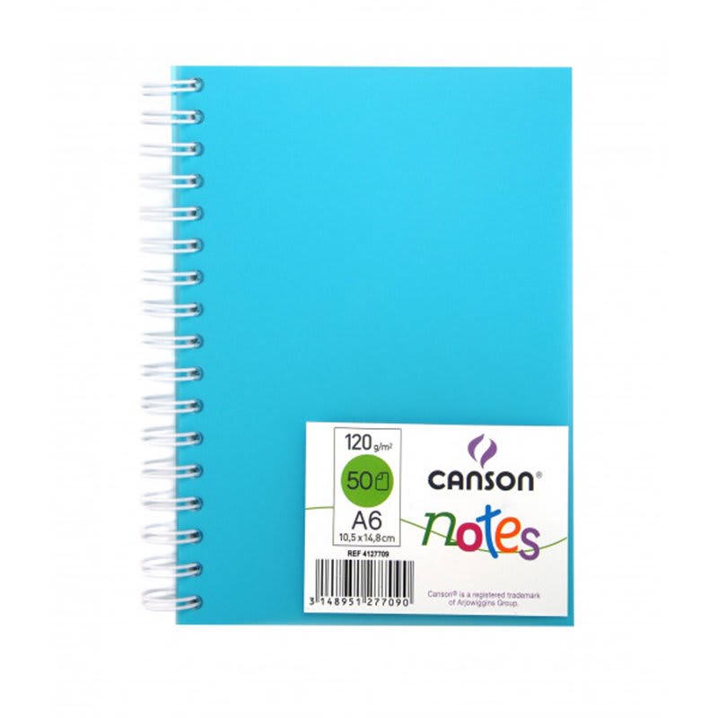 CUADERNO NOTE 10.54 X 14.8 CELESTE 50 HOJAS | IMPORTADORA Y DISTRIBUIDORA CAREMARC