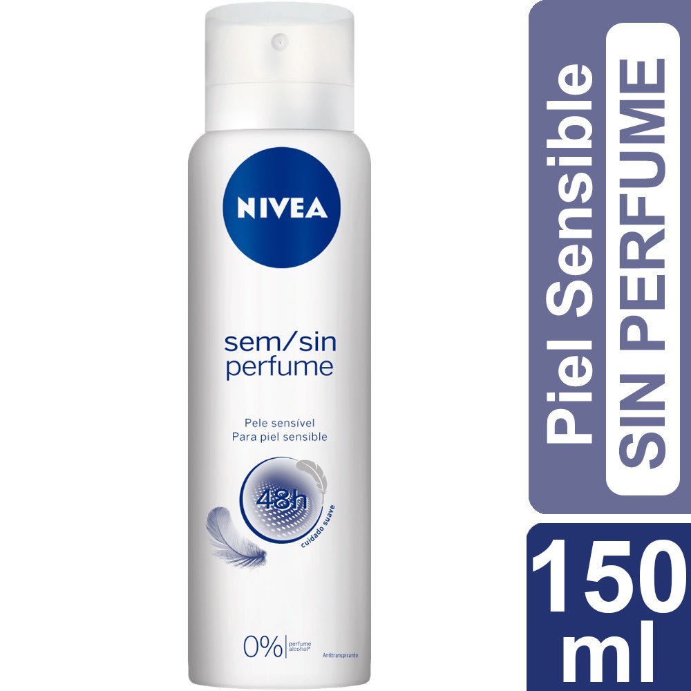 DESODORANTE SPRAY NIVEA MUJER SIN PERFUME 150ML | IMPORTADORA Y DISTRIBUIDORA CAREMARC