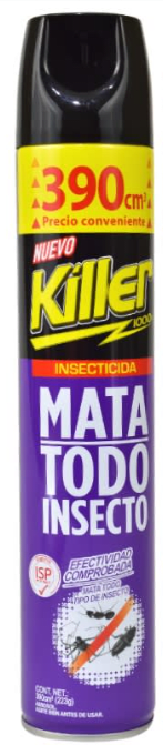 INSECTICIDA KILLER MATA TODO INSECTO 390CM | IMPORTADORA Y ...