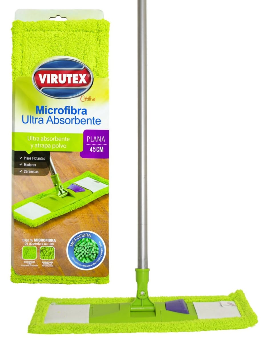 MOPA PLANA MICROFIBRA 45 CM SET- CREATIVE VIRUTEX | IMPORTADORA Y ...