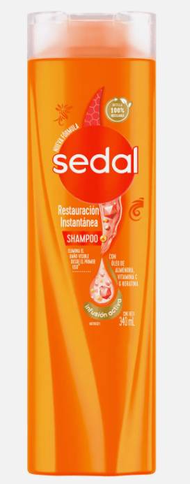 SHAMPOO SEDAL RESTAURACIÓN INSTANTANEA 340 ML | IMPORTADORA Y DISTRIBUIDORA CAREMARC