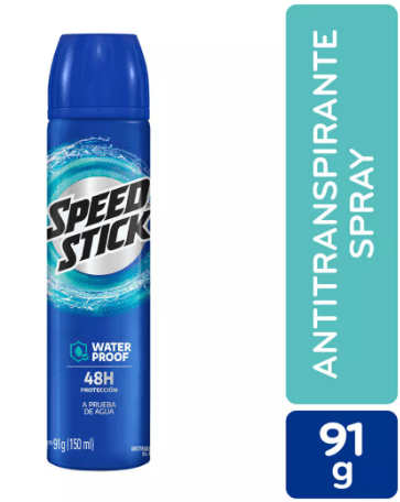 DESODORANTE SPRAY SPEED STICK WATER PROOF FRESH 150ML | IMPORTADORA Y ...