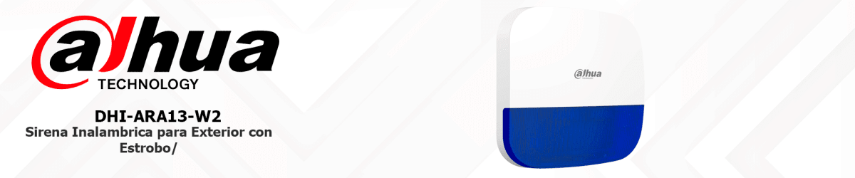 SIRENA DAHUA INALAMBRICA MODELO DHI-ARA13-W2 | Premium Store