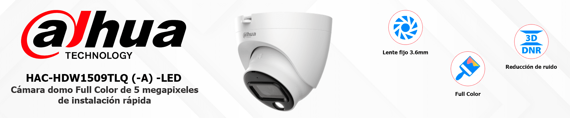 CAMARA DE SEGURIDAD DH-HAC-HDW1509TLQN-LED | Premium Store