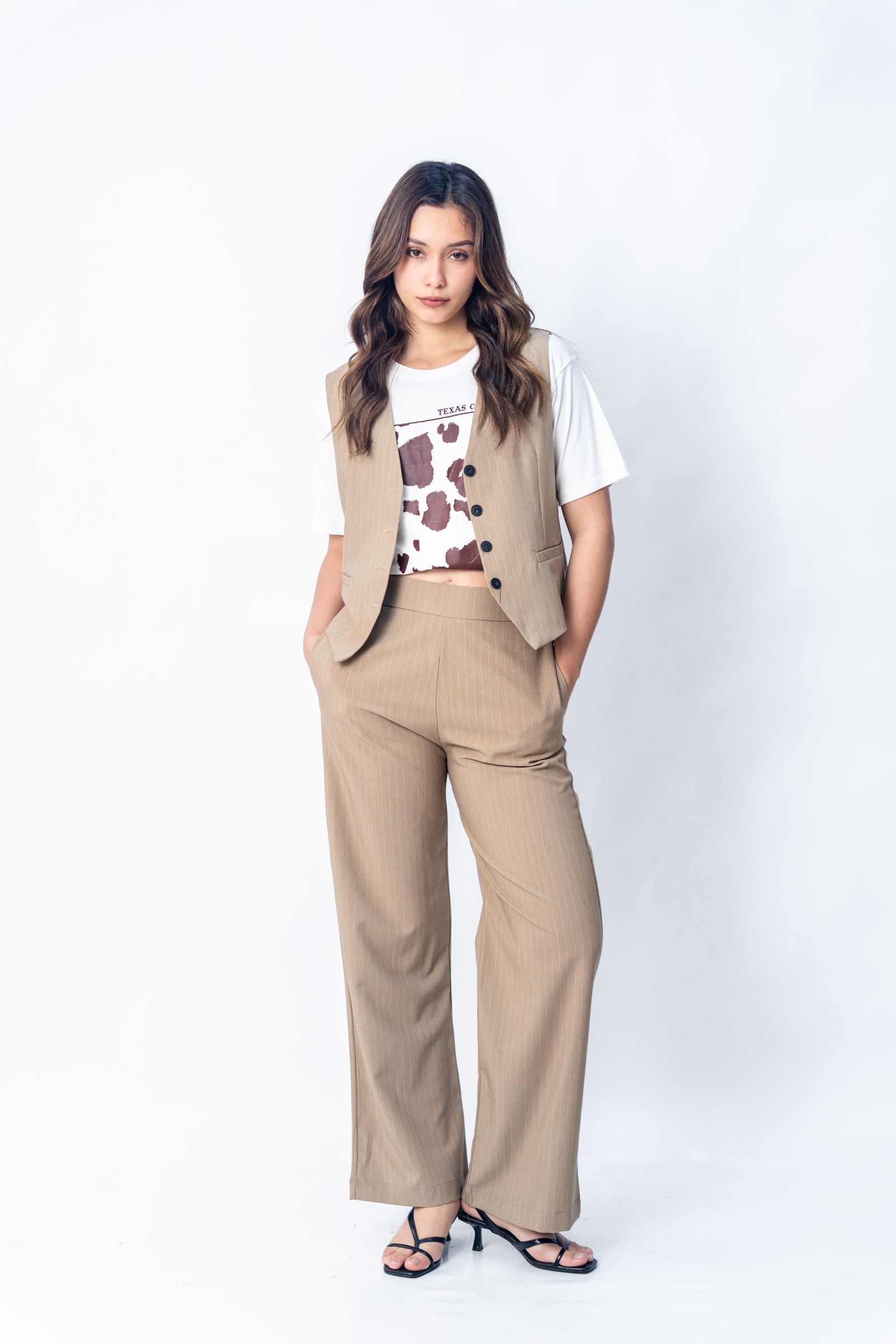 Palazo Prada - Beige Rayas | ADDEL