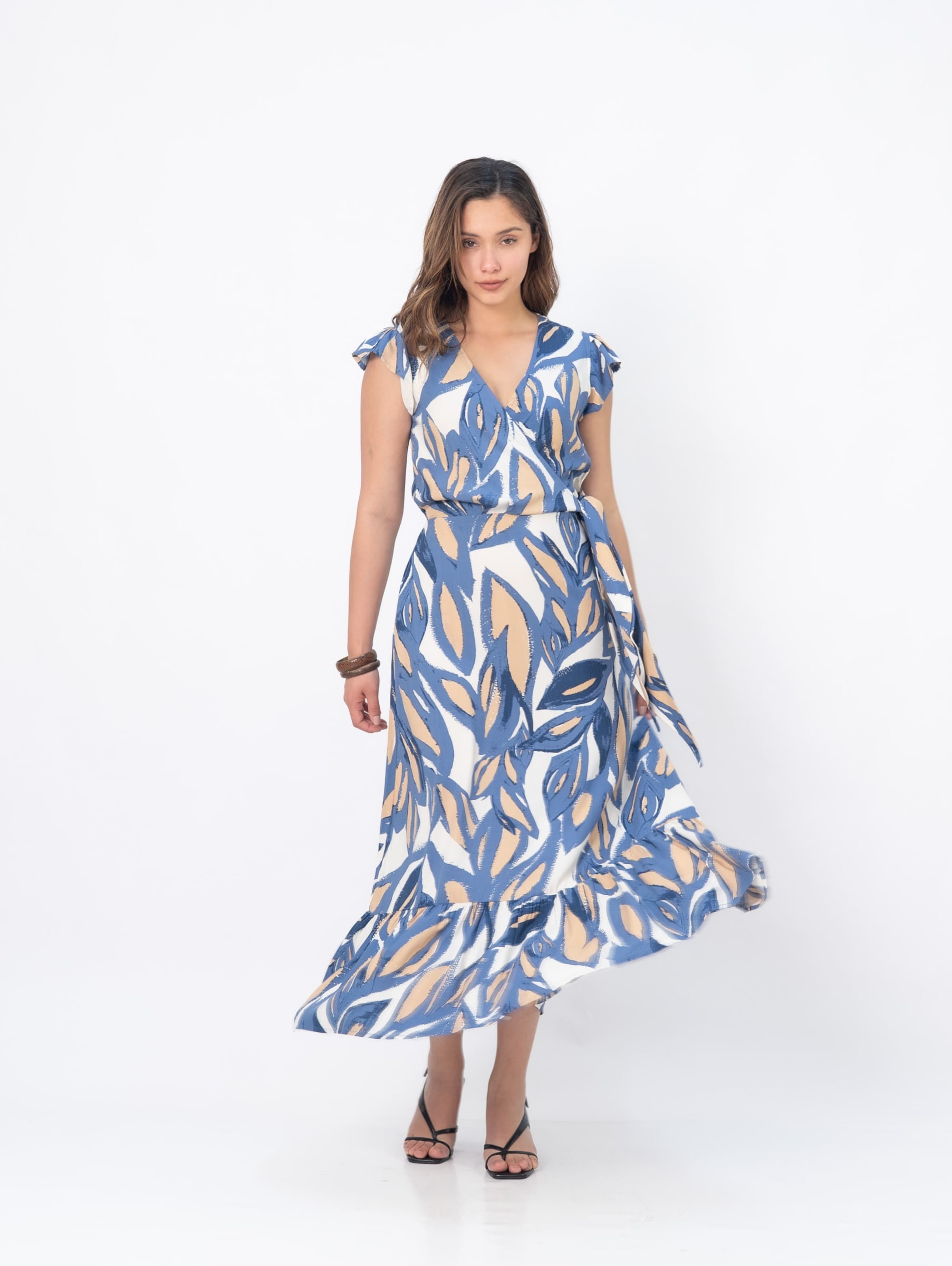 Vestido Miranda - Celeste Print | ADDEL