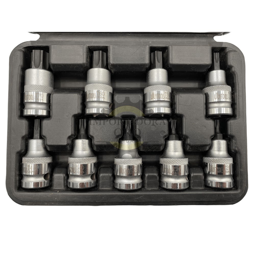 Set de dados torx profesional 9 piezas 55mm | Importadora Oro Limitada
