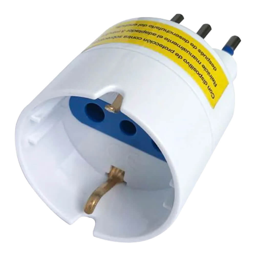 Adaptador Schuko Certificado 10A 250V 1500W Macrotel | Importadora Oro Limitada