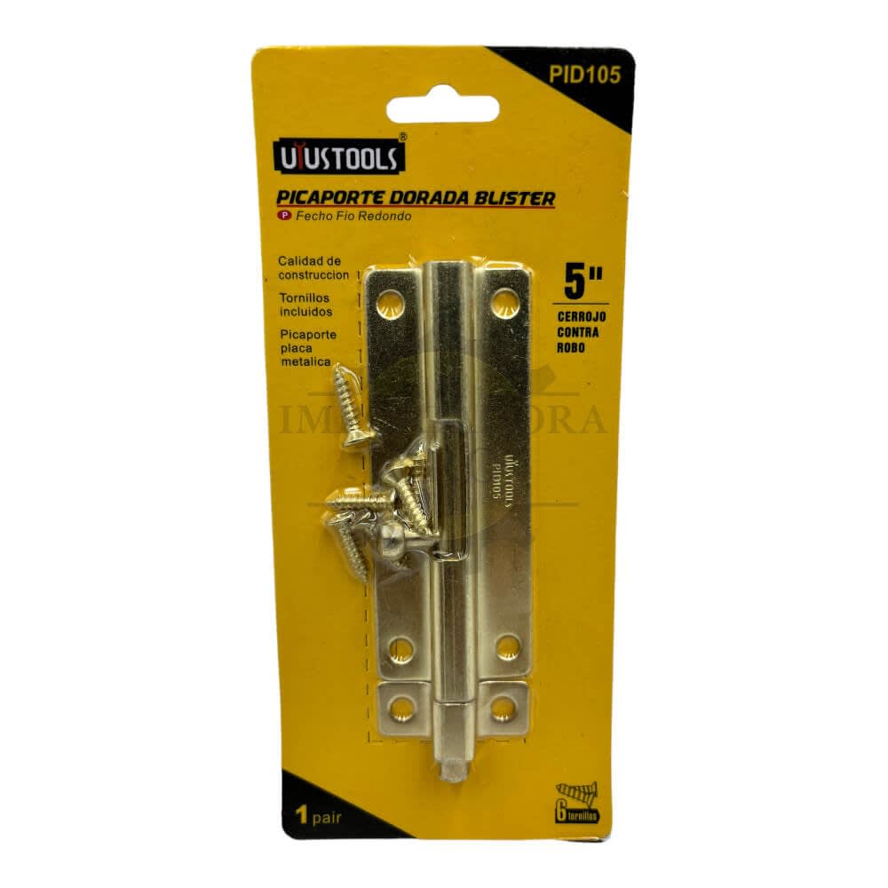 Picaporte dorado 5" Pid105 | Importadora Oro Limitada