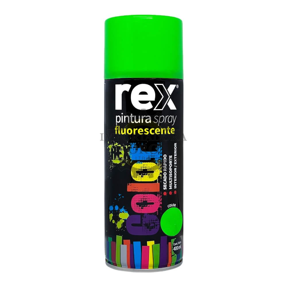 Pintura spray fluorescente verde 400ml | Importadora Oro Limitada