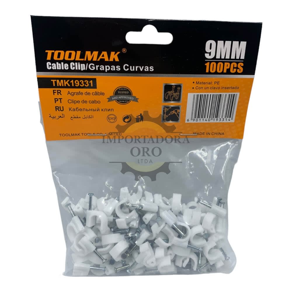 Grampa para cable coaxial 9mm Tmk19331 | Importadora Oro Limitada