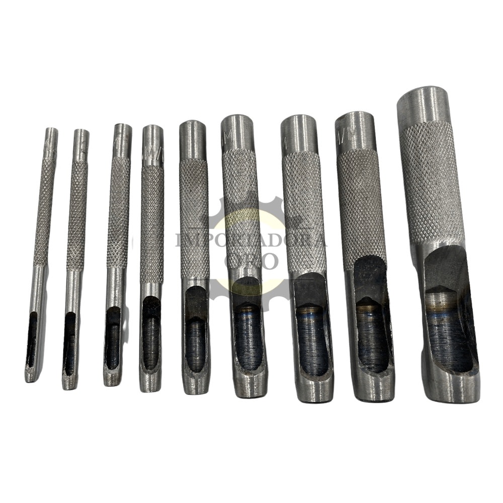 Set de sacabocado golpe 9 piezas Tmk19711 | Importadora Oro Limitada