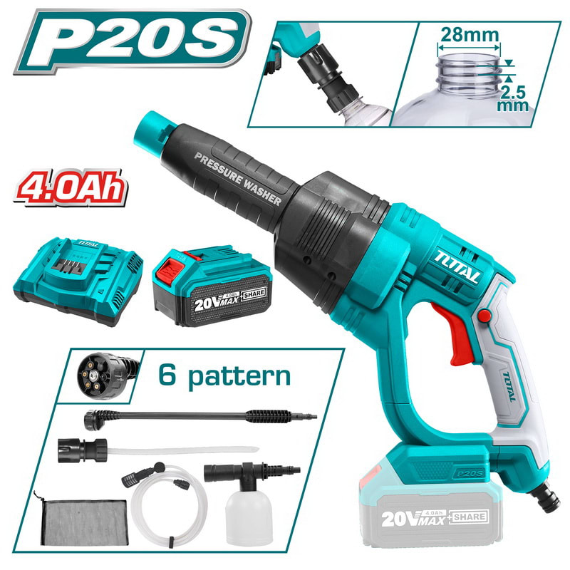 Hidrolavadora Inalambrico 24.8BAR 20V TPWLI2008 | Importadora Oro Limitada