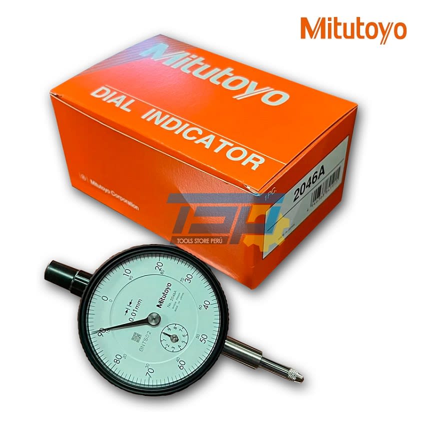 RELOJ COMPARADOR 10MM X 0.01MM MITUTOYO 2046A | Tools Store Peru