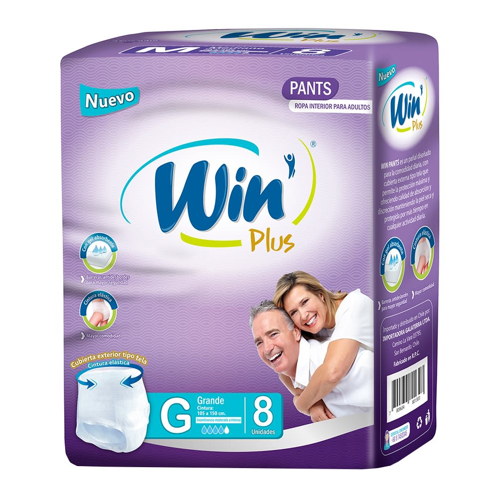 Pañal Calzón Win Plus G 8u | CELYFAM