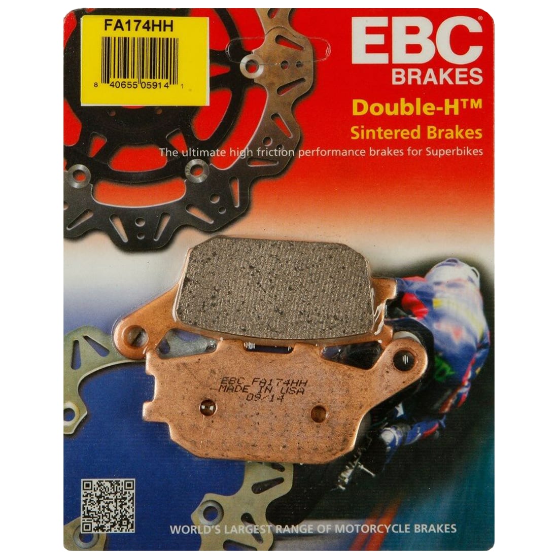 FA174HH - PASTILLA DE FRENO TRASERO AFRICA TWIN 1000 | BigTrail