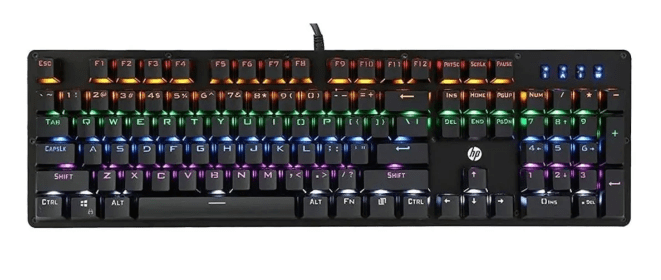 Teclado Gamer Mecánico GK100 Blue Español HP | Impohogar