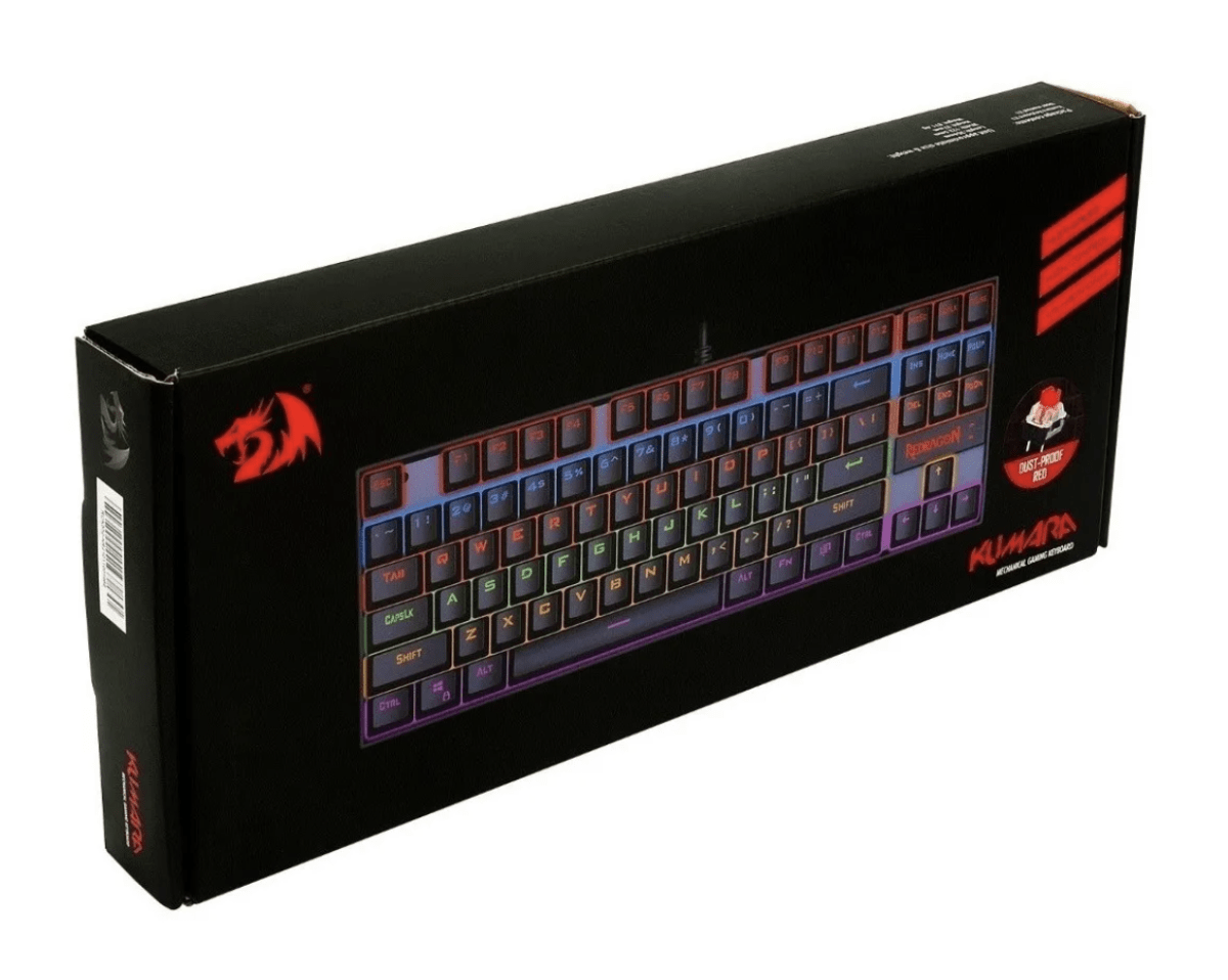 Teclado Gamer Kumara K552 Outemu Red Español con Luz Rainbow Redragon ...