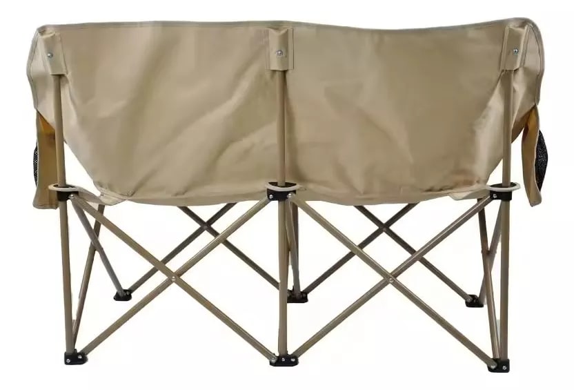 Silla de Camping Plegable 2 Cuerpos Beige | Impohogar