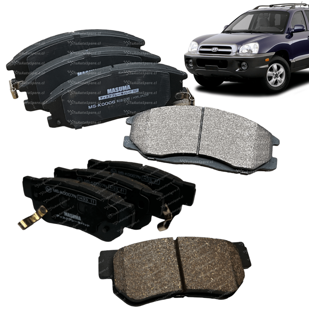 Kit Pastilla Freno Delantera + Trasera SANTA FE 2000-2005 | TuAutoSpare.cl