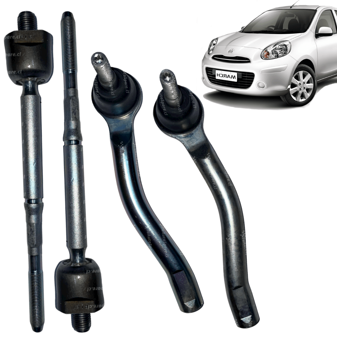 Kit Terminales + Axiales Direccion MARCH 2011-2016. PAR | TuAutoSpare.cl