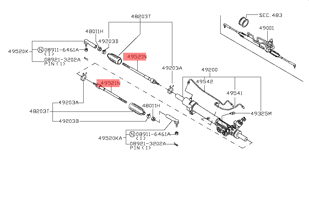Brazo Axial Direccion PATHFINDER 2006-2013, Izq/Der | TuAutoSpare.cl