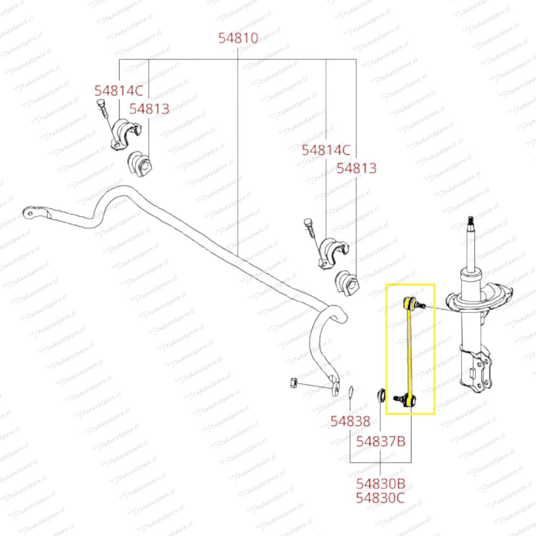 Bieleta Delantero ACCENT 2006-2011, Derecho | TuAutoSpare.cl