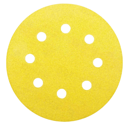 LIJA 5" 125MM 8 ORIFICIOS GRANO 180 AMARILLA | Raíces de Lefincul