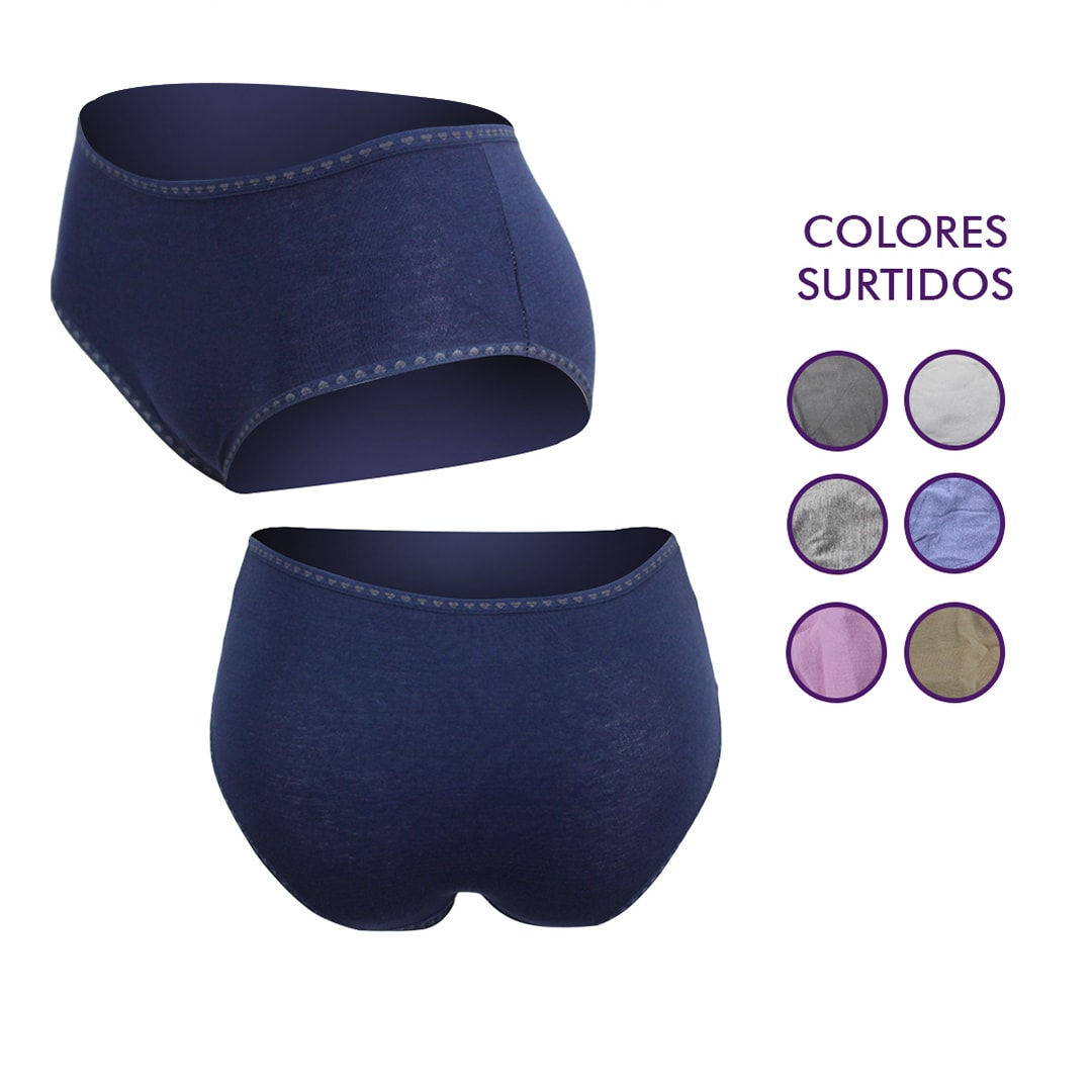 CALZON ALGODON PARA MUJER PACK DE 12 UNIDADES | Ropa Interior Por Mayor ...