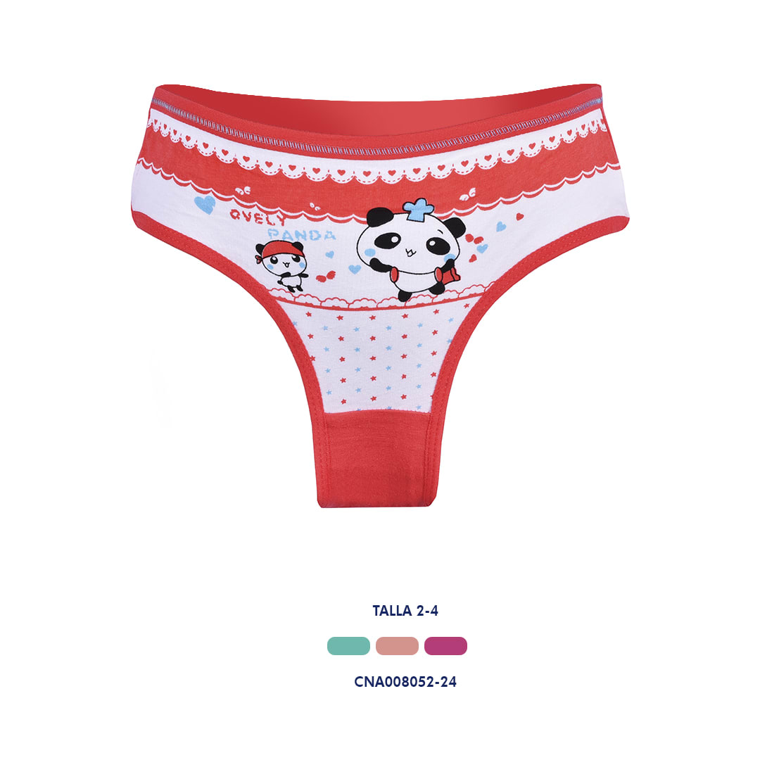 Calzón Algodón Con Diseño estrellas Y Oso Para Niñas - Pack 3 Unidades ...