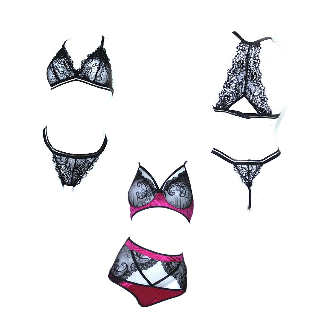 CONJUNTO SEXY DE MUJER MODELOS SURTIDOS PACK 2 UNIDADES | Ropa Interior ...